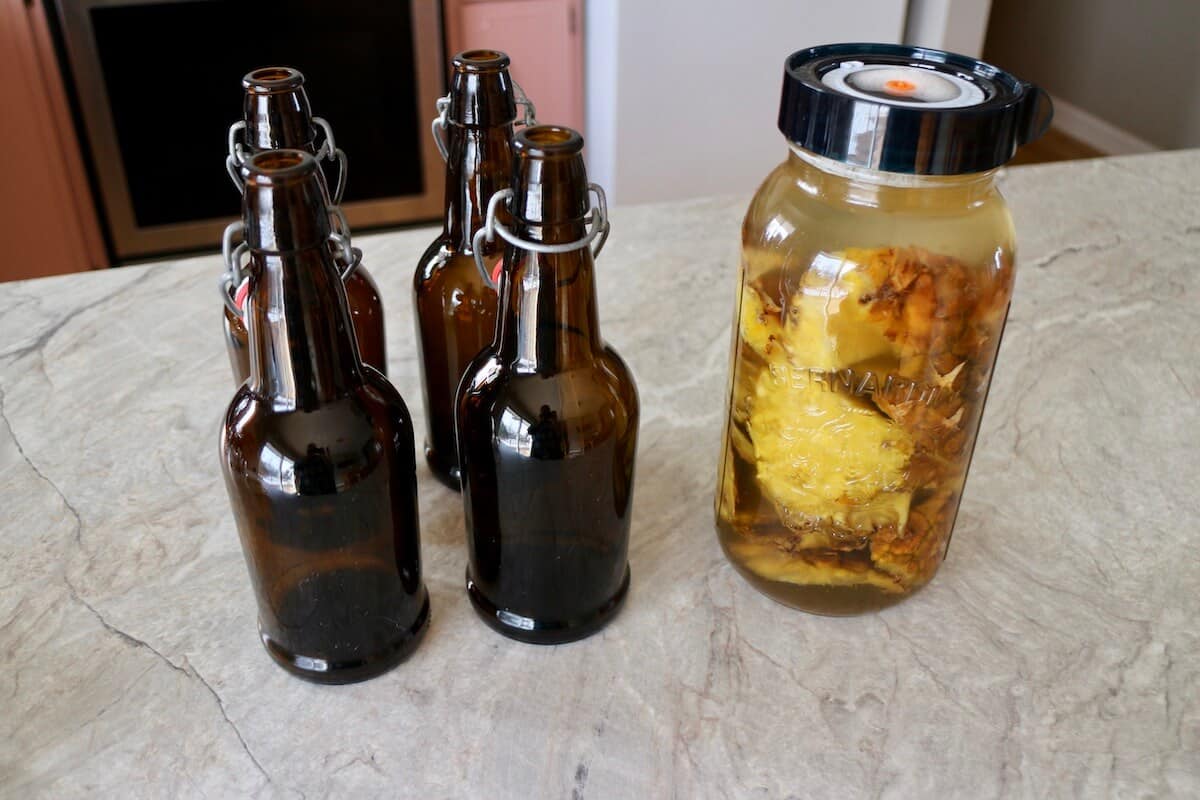 How to Make Tepache from Pineapple Scraps